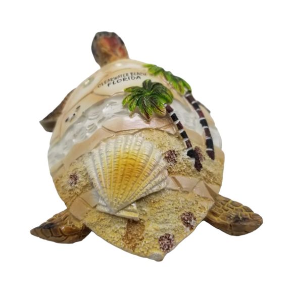 Accents | Turtle With Palm Trees Shell Clearwater Beach Florida ...